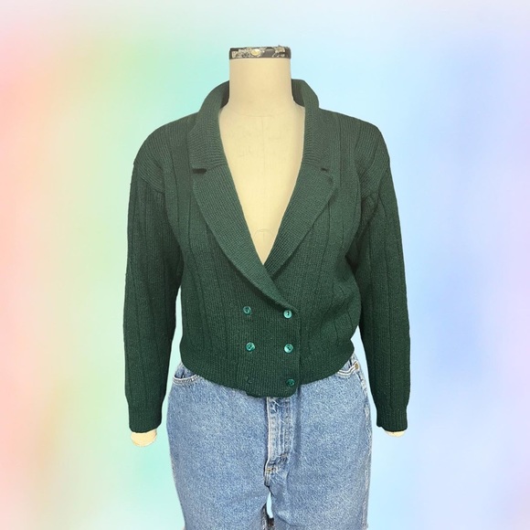 Talbots | Sweaters | Vintage Talbots Sweater Cardigan Green Size Small ...